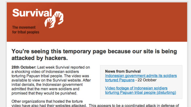 Cyber attack knocks human rights site offline – Channel 4 News