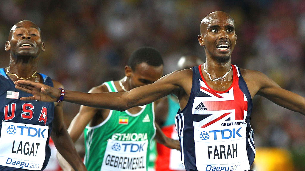 Farah strikes gold to take world 5,000 metres – Channel 4 News