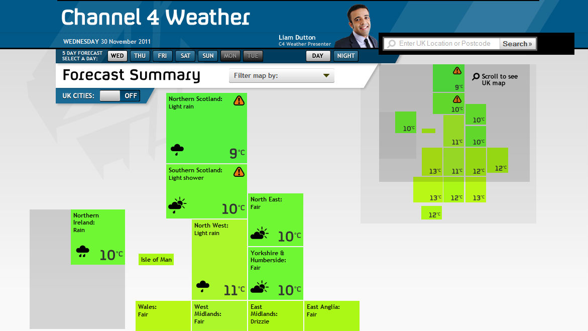 Channel 4 unveils new weather service – Channel 4 News