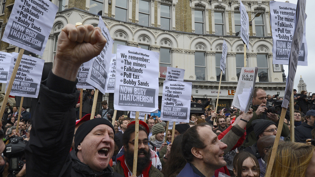 Thatcher funeral prompts protests across the UK – Channel 4 News