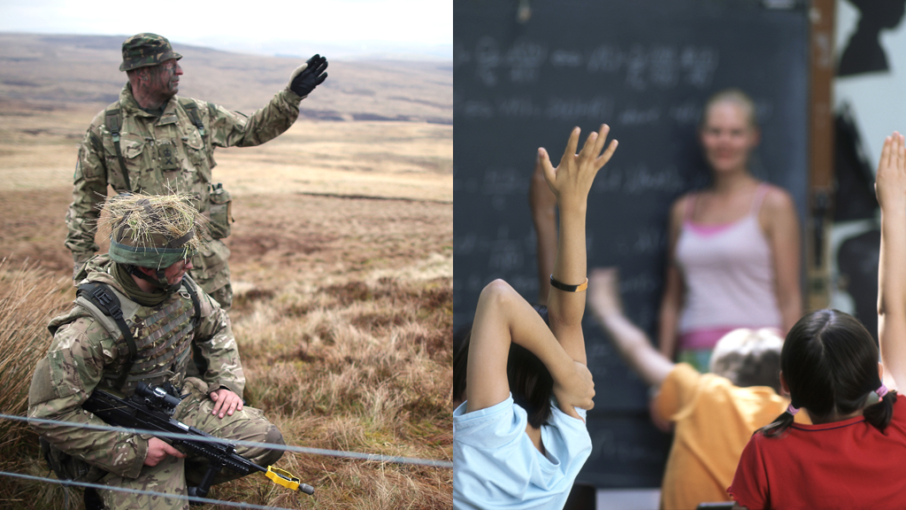 Attention! Troops fast-tracked to teachers in two years – Channel 4 News
