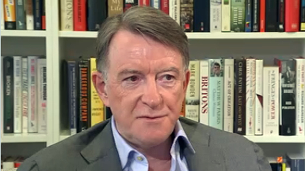 Lord Mandelson on business, Ed Miliband and David Cameron – Channel 4 News