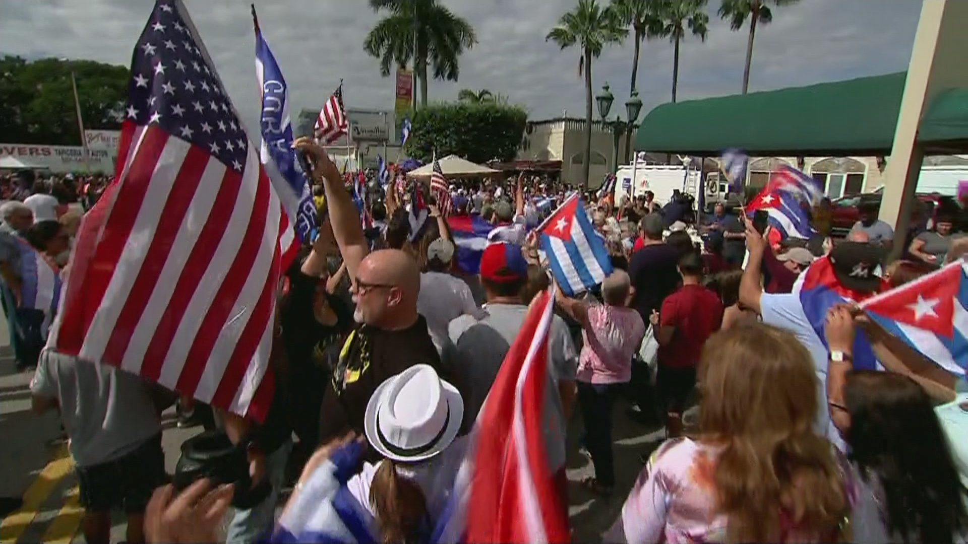 Fidel Castro: celebrations in Miami – Channel 4 News
