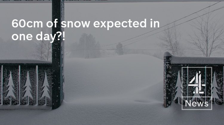 60cm of snow expected in one day?! – Liam Dutton – Channel 4 News