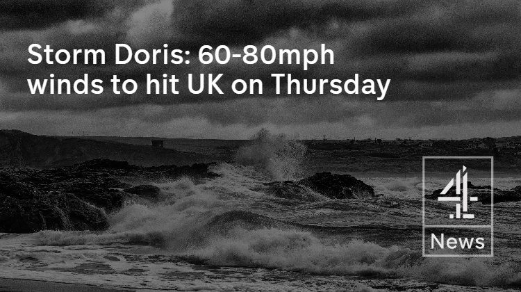 Storm Doris: 60-80mph winds to hit UK on Thursday – Liam Dutton ...