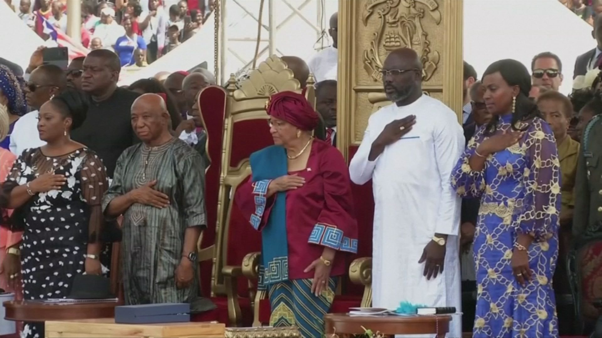 George Weah sworn in as Liberian President – Channel 4 News
