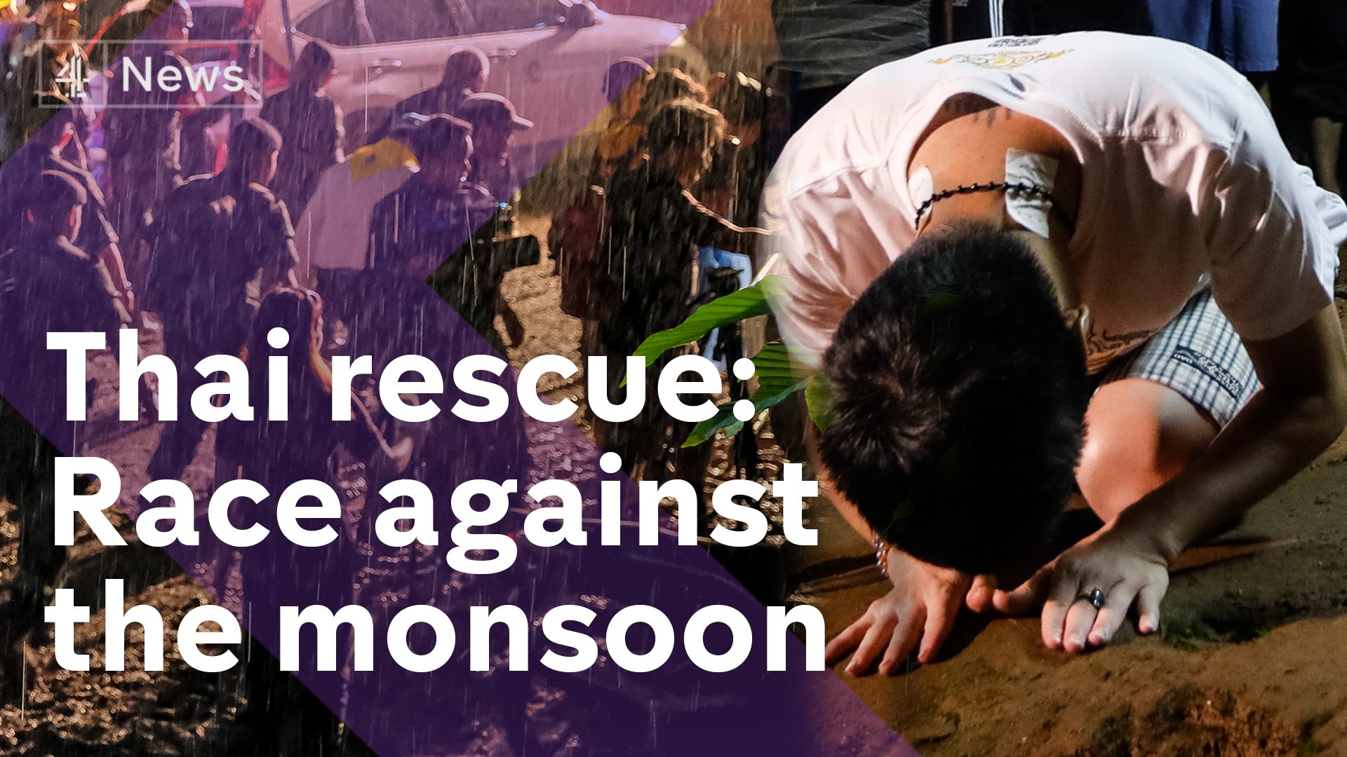 Thailand: Rescuers race against the monsoon rains – Channel 4 News