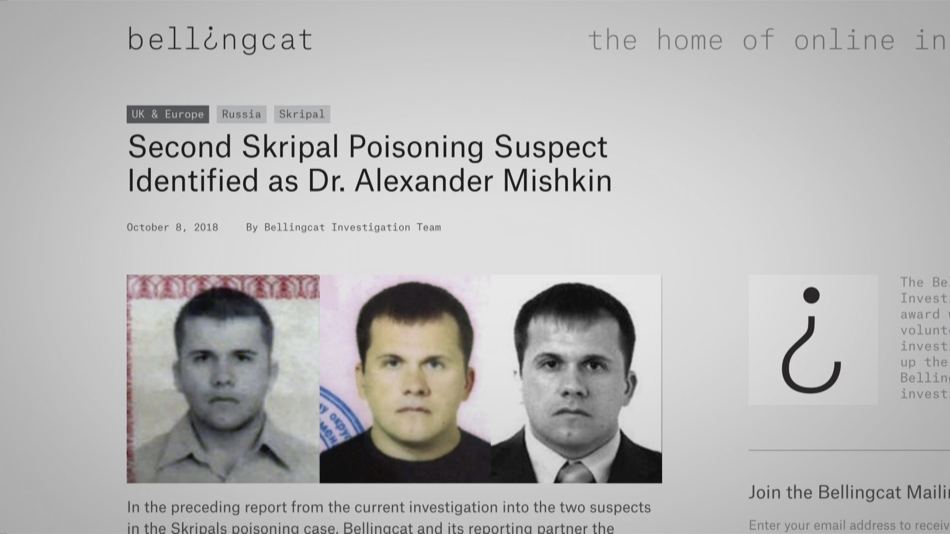 Identity of second Salisbury suspect allegedly revealed – Channel 4 News