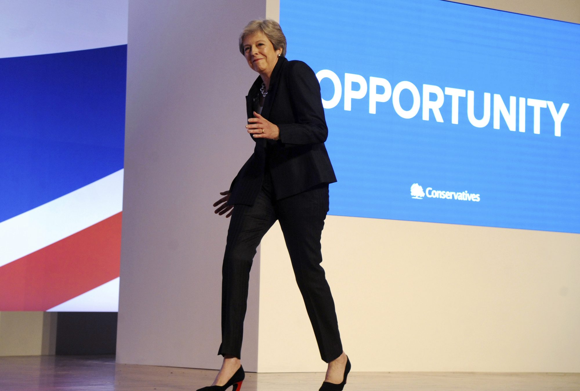 May jiggles her hips before plunging into her speech – Gary Gibbon ...