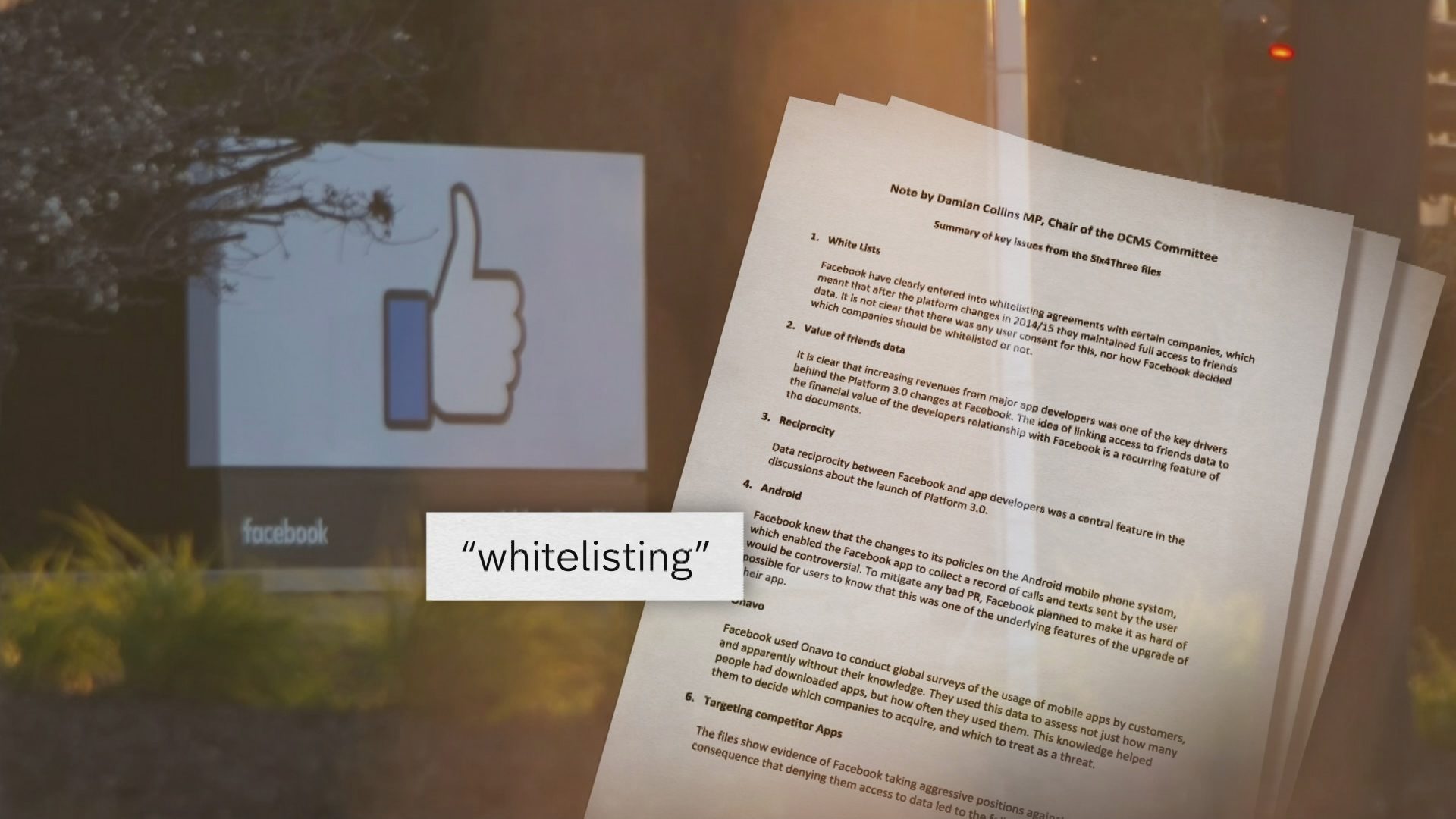 Parliamentary inquiry publishes seized Facebook documents – Channel 4 News