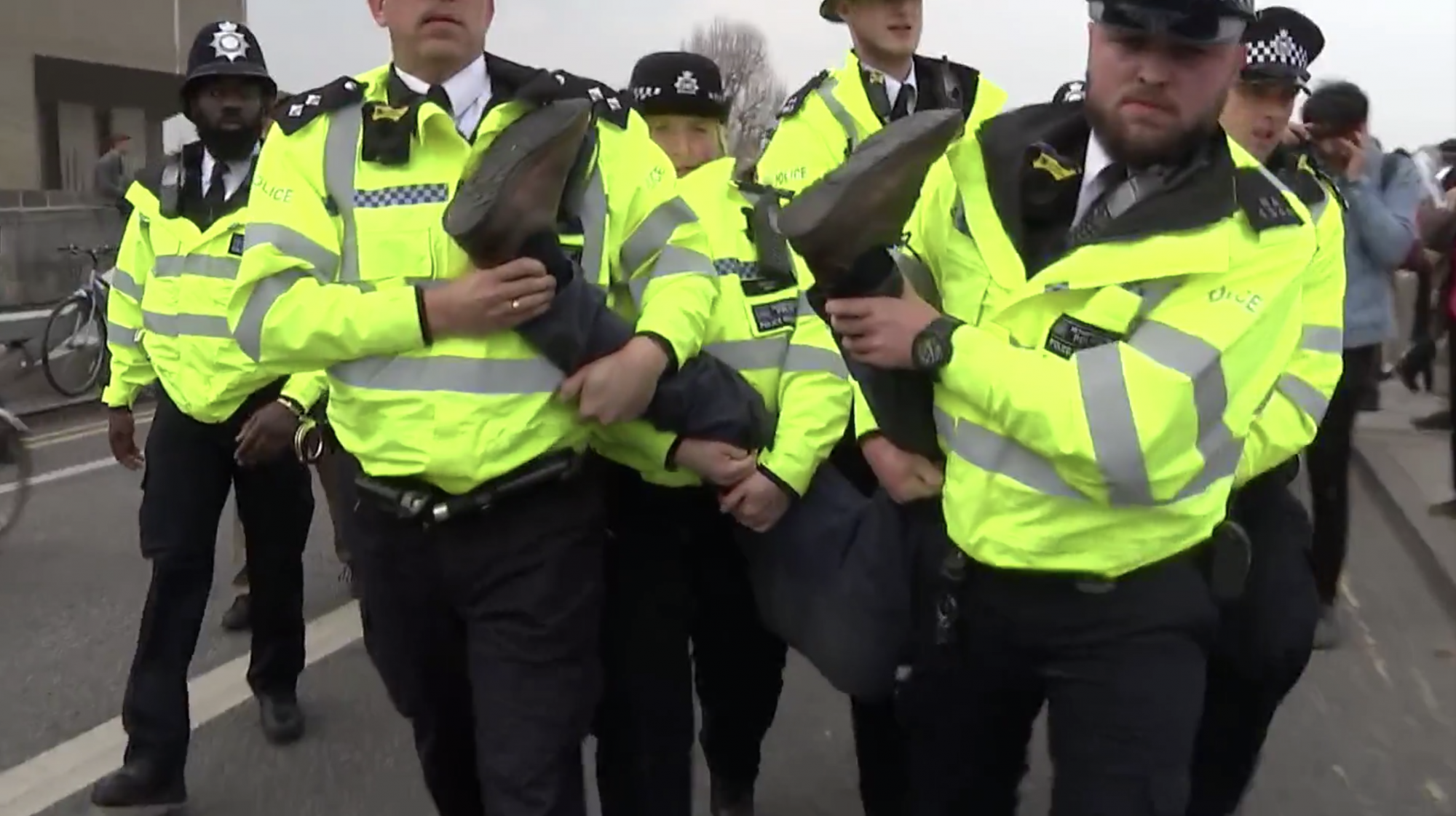 More than 200 climate change protesters arrested for blocking roads in ...