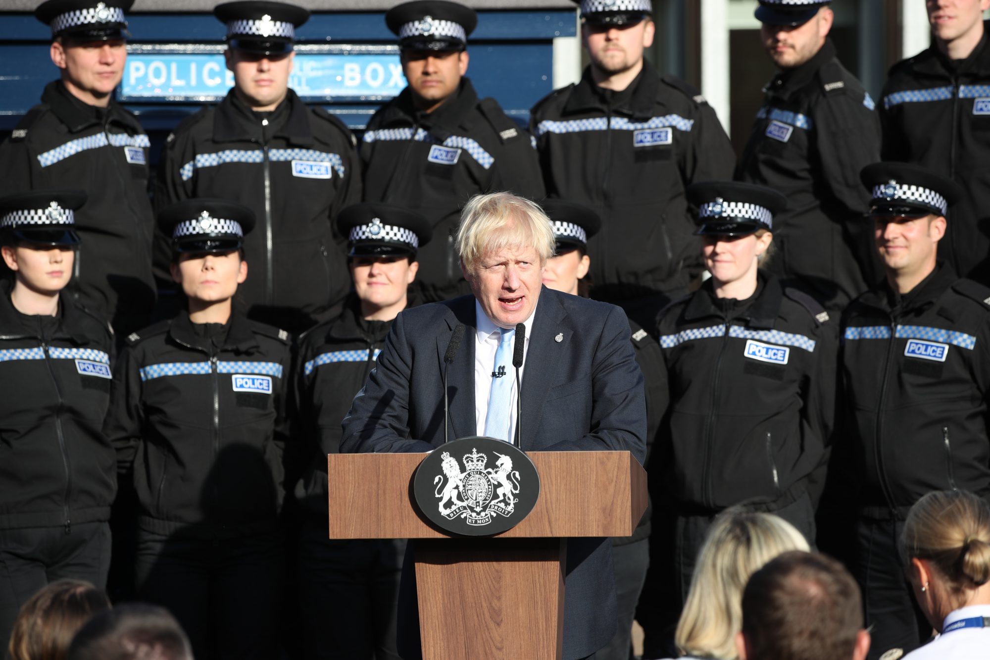 Chief constable ‘disappointed’ officers used as ‘backdrop’ by Johnson ...