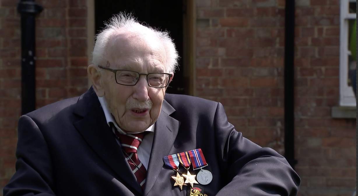 99-year-old Capt Tom Moore raises more than £15 million for NHS ...