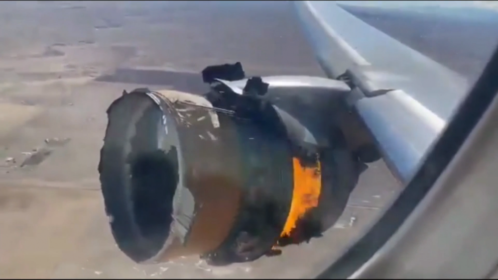 US plane scatters debris over Denver after engine explosion – Channel 4 ...