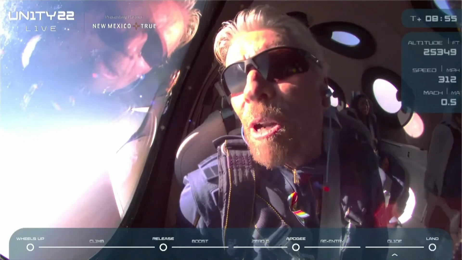 Billionaire Sir Richard Branson flies to edge of space in Virgin Galactic rocket – Channel 4 News