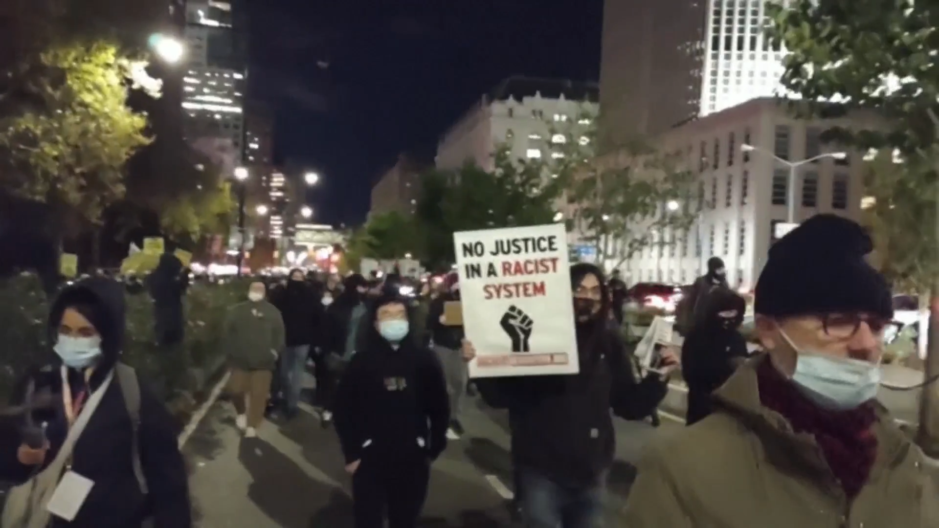 Kyle Rittenhouse: Hundreds take to streets across US to protest verdict ...