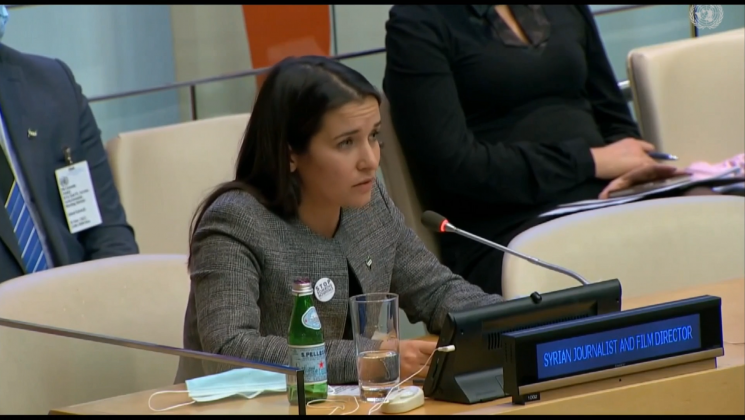 Waad Al-Kateab calls for more accountability on Syria war crimes at UN ...