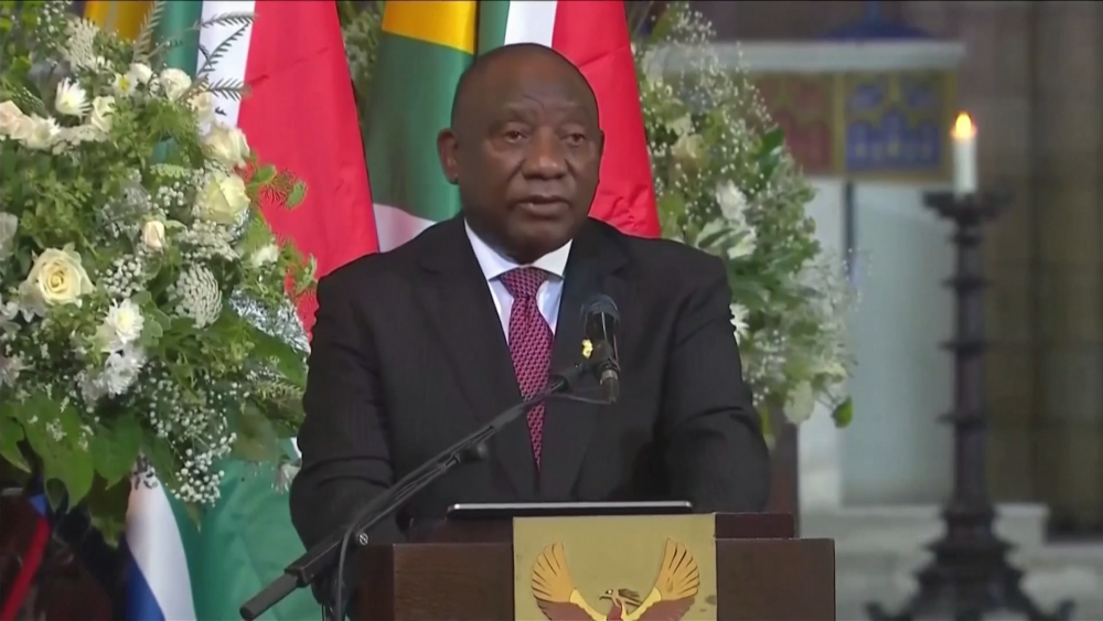 South Africas President Pays Tribute To Archbishop Desmond Tutu As His