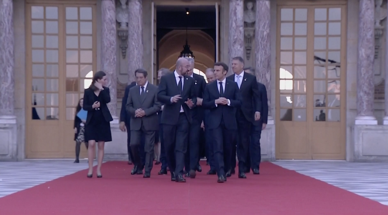 European leaders gather in Versailles for emergency summit to boost ...