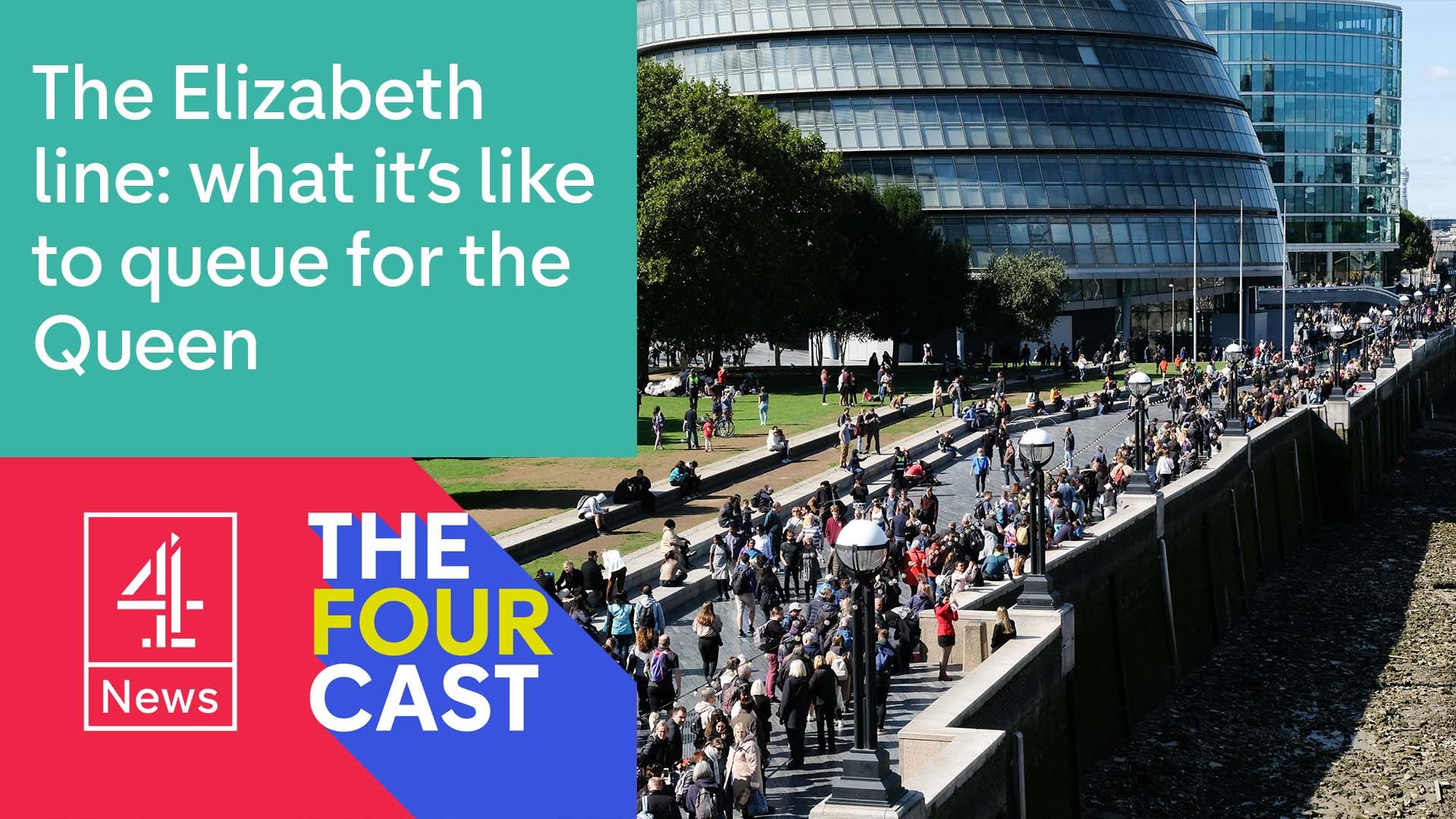 The Elizabeth line: the queue for the Queen – Channel 4 News