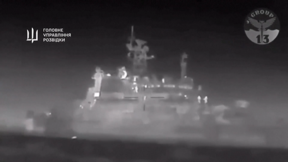 Russian warship sank in drone attack, says Ukraine – Channel 4 News