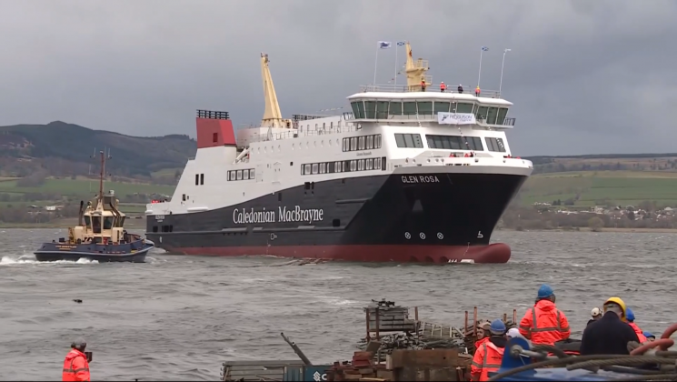 Glen Rosa Ferry: 3,000 ton ship finally takes off six years behind ...
