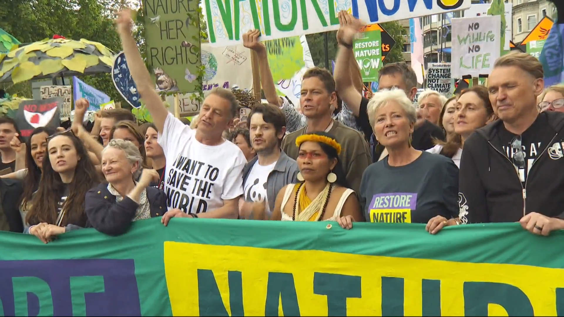 Thousands join ‘Restore Nature Now’ march – Channel 4 News