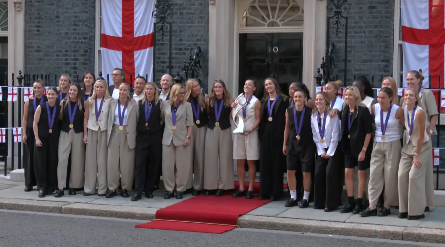 England’s Lionesses celebrate at home after historic Euros win ...