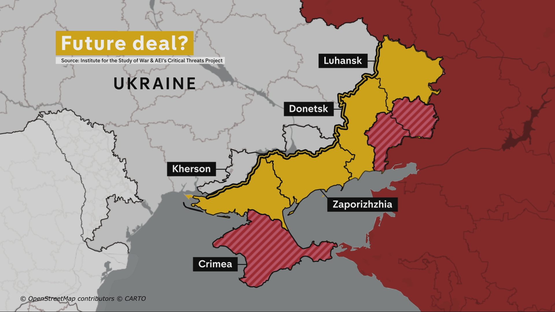Mapped: What a Russia-Ukraine land swap deal could look like – Channel ...